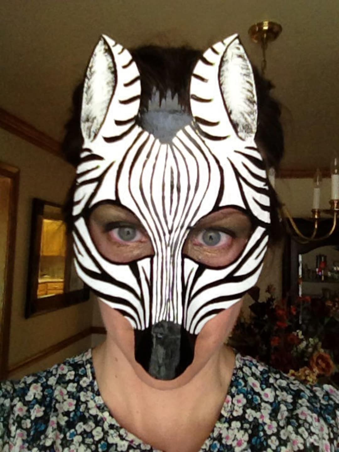 Zebra Mask, Zebra Costume, Zebra Wall Hanging - Etsy