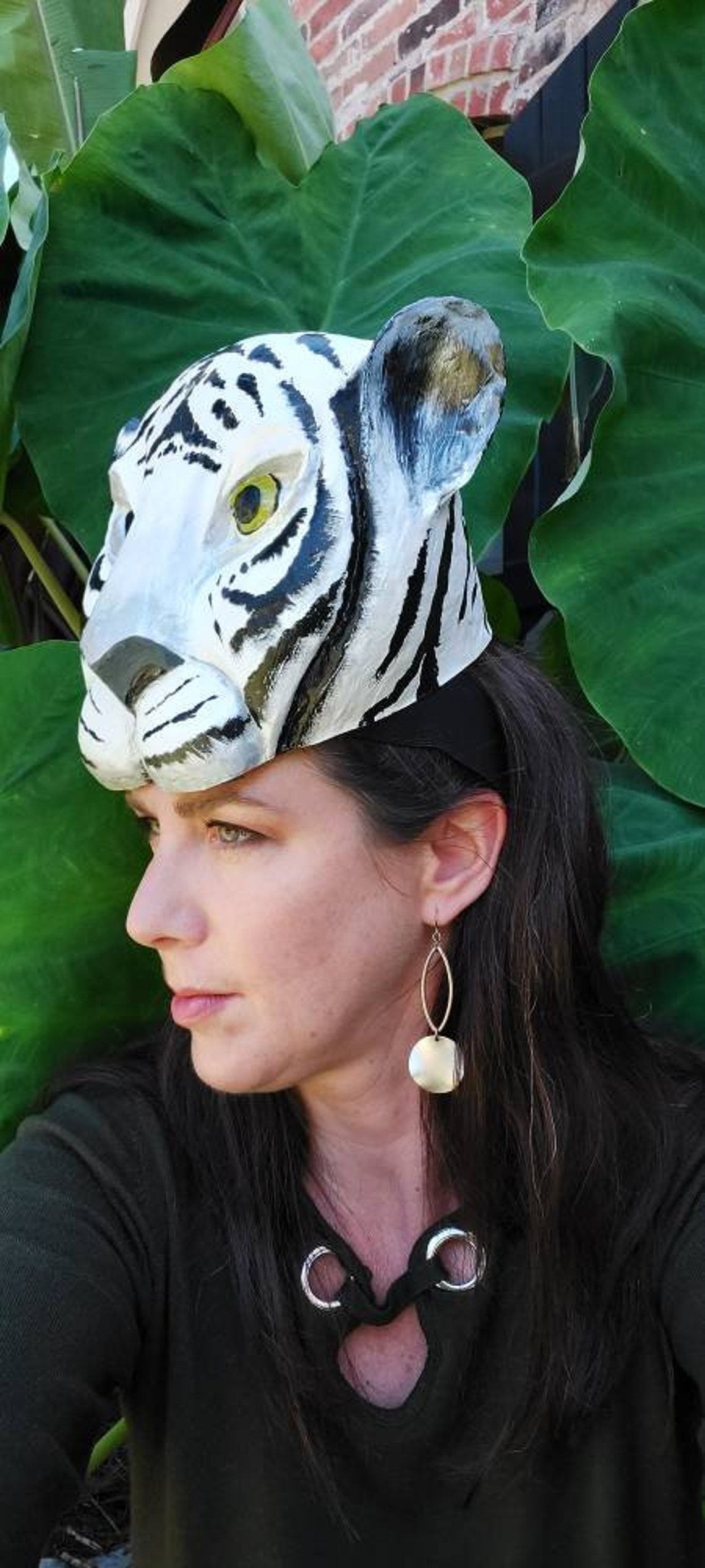 White Tiger Headdress Tiger Mask | Etsy