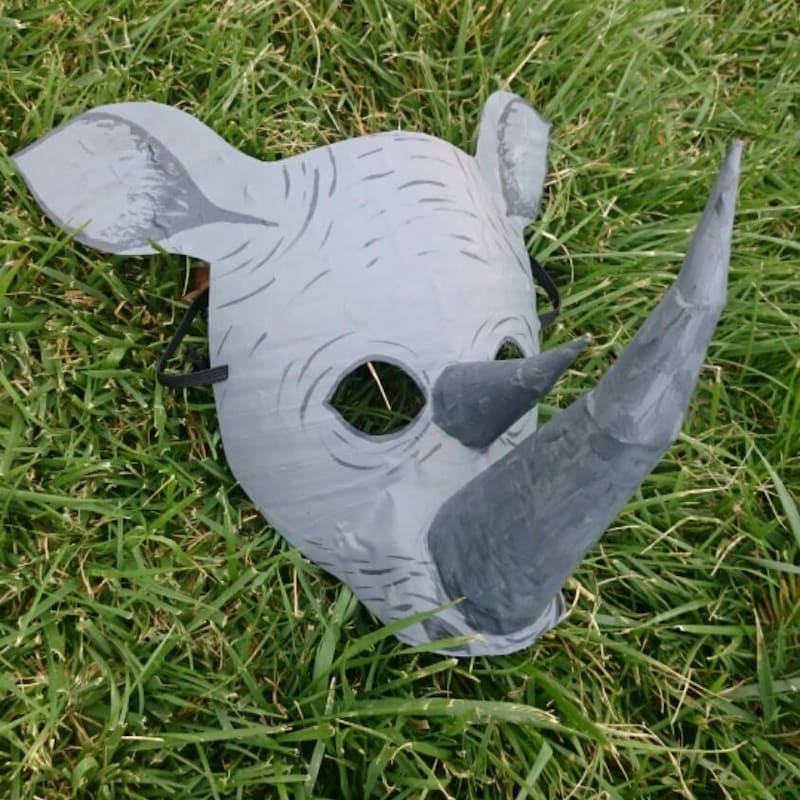 Rhino Mask - Etsy