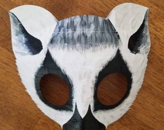 Lemur Printable Mask, Ring-tailed Lemur, Photo-real Lemur Mask ...