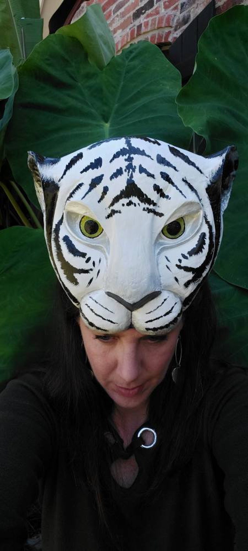 White Tiger Headdress, Tiger Mask - Etsy