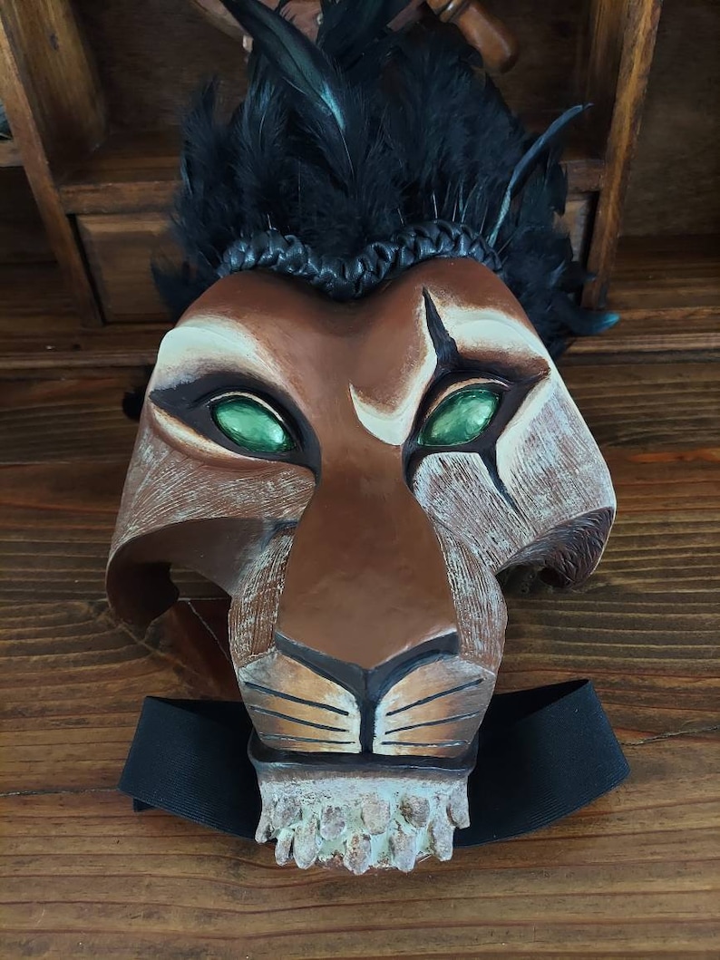 Scar Headdress Lion King Scar Mask Lion King Headpiece - Etsy