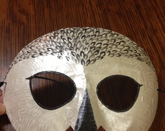 Snowy Owl Mask - Etsy