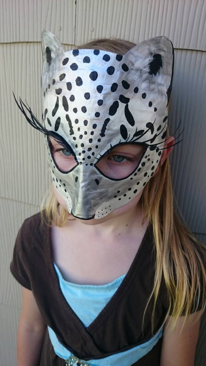 Leopard Mask or Snow Leopard Mask - Etsy