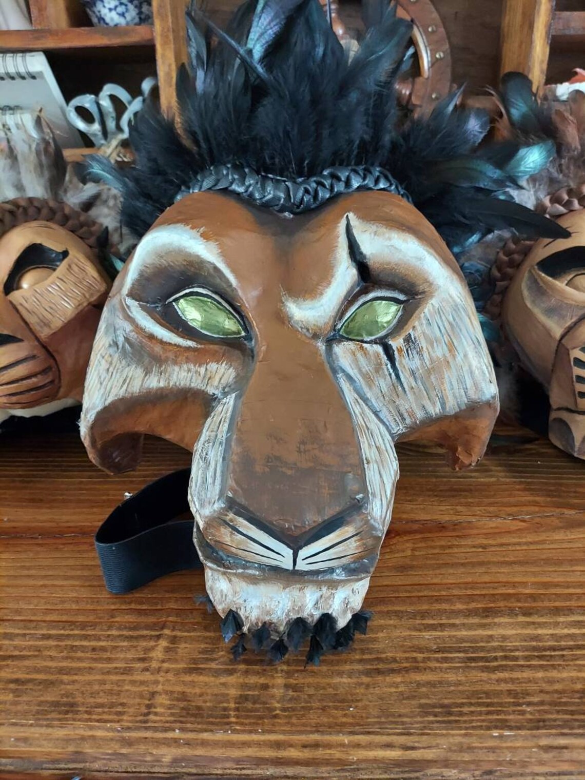 Scar Headdress Lion King Scar Mask Lion King Headpiece | Etsy