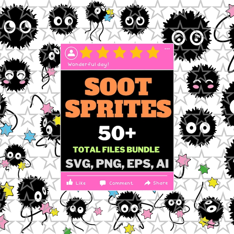Soot Sprite Svg and Png - Etsy