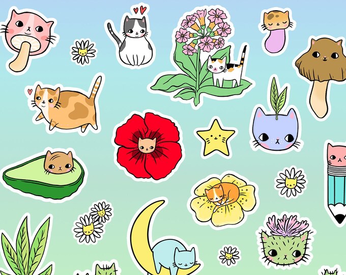 Kitty Party Mini Sticker Set - Etsy