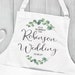 Personalised Wedding Apron, Bride Wedding Apron, Rustic Wedding Dress ...