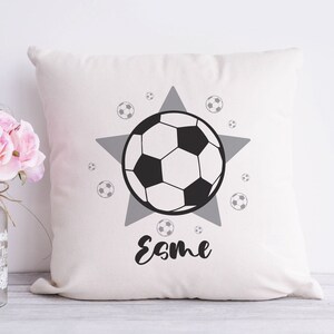 Personalised Football Cushion, Sports Gift, Boys Decoration, Bedroom ...