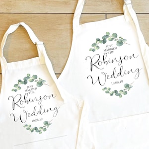 Personalised Wedding Apron, Bride Wedding Apron, Rustic Wedding Dress ...