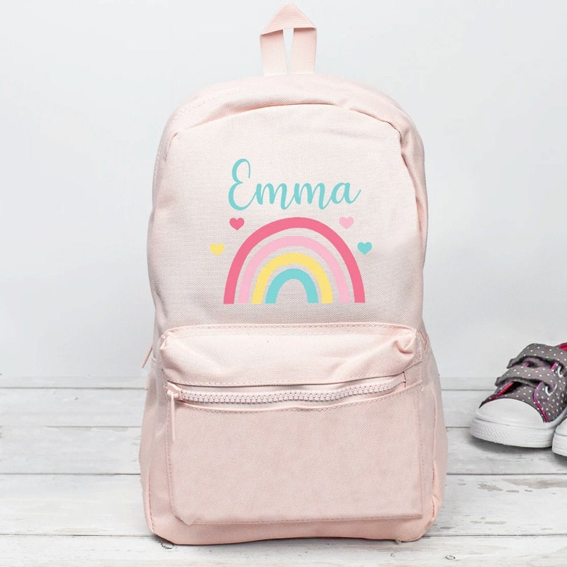 Girls Rainbow Backpack - Etsy