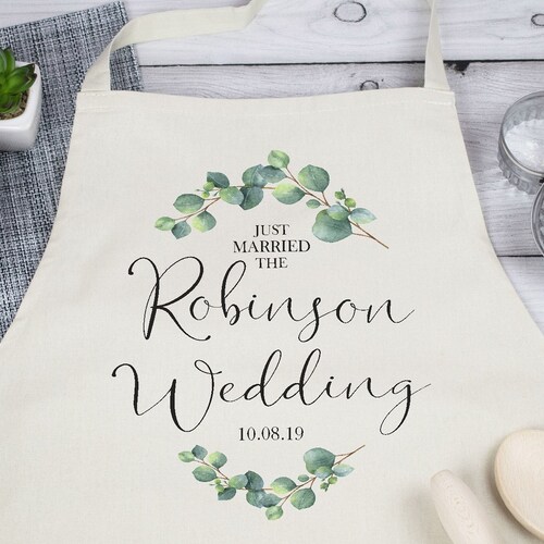 Personalised Wedding Apron Bride Wedding Apron Rustic - Etsy