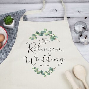 Personalised Wedding Apron Bride Wedding Apron Rustic - Etsy