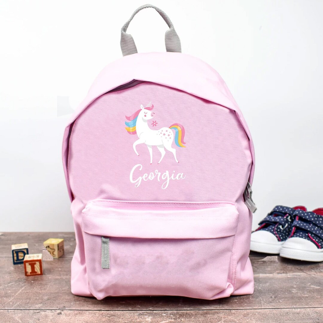 Personalised Unicorn Backpack, Unicorn School Bag, Kids Unicorn ...