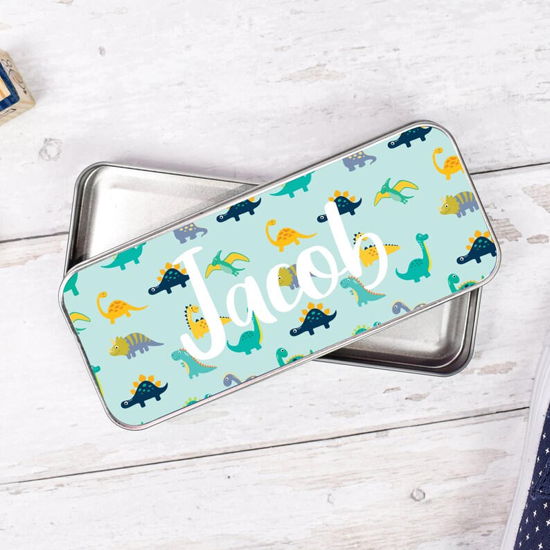 Personalised Dinosaur Pencil Case Dinosaur School Pencil - Etsy UK