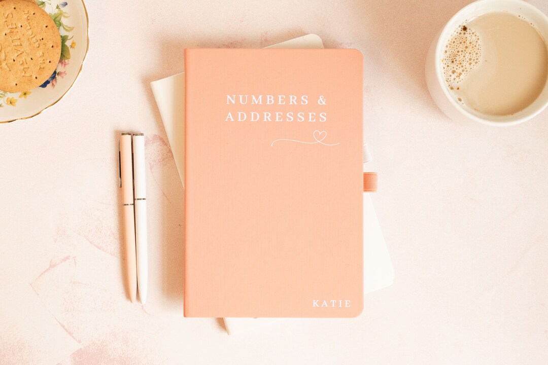 Personalised Numbers and Addresses Notebook, Numbers and Address Book ...