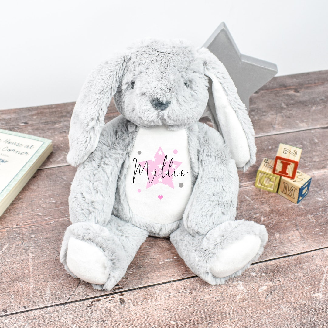 Personalised Teddy Easter Bunny Rabbit Customised Plush Soft - Etsy