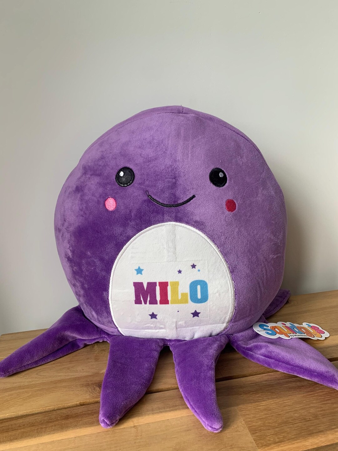 Personalised Squidgy Toy, Large Soft Toy, Custom Name Soft Toy ...