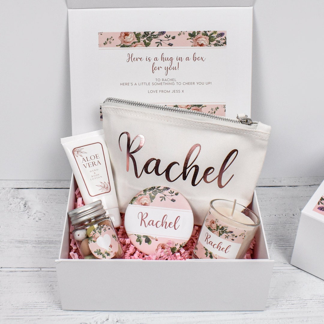 Happy Birthday Gift Box Filled, Rose Gold Best Friend Gift Box, Beauty ...