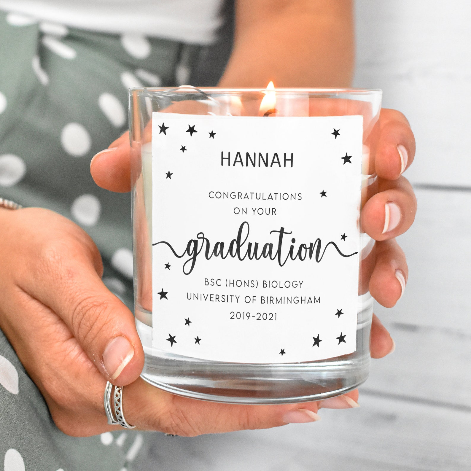 Personalised Graduation Candle Graduation Gift Graduation - Etsy