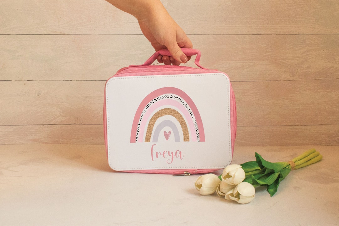Personalised Rainbow Lunch Bag, Rainbow School Lunch Bag, Rainbow ...