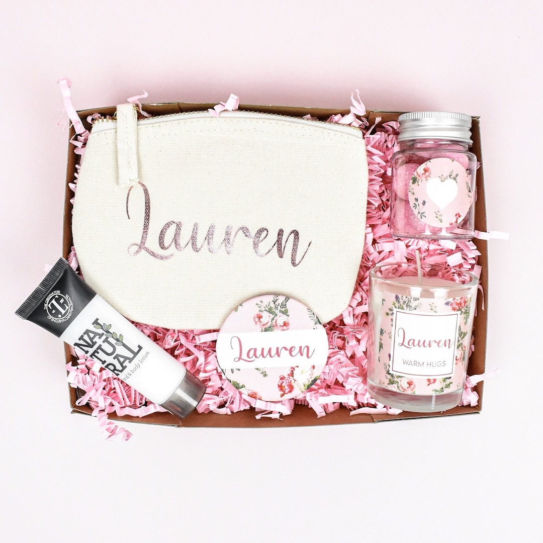 Personalised Hug in A Box Gift, Personalised Cheer up Gift Box ...