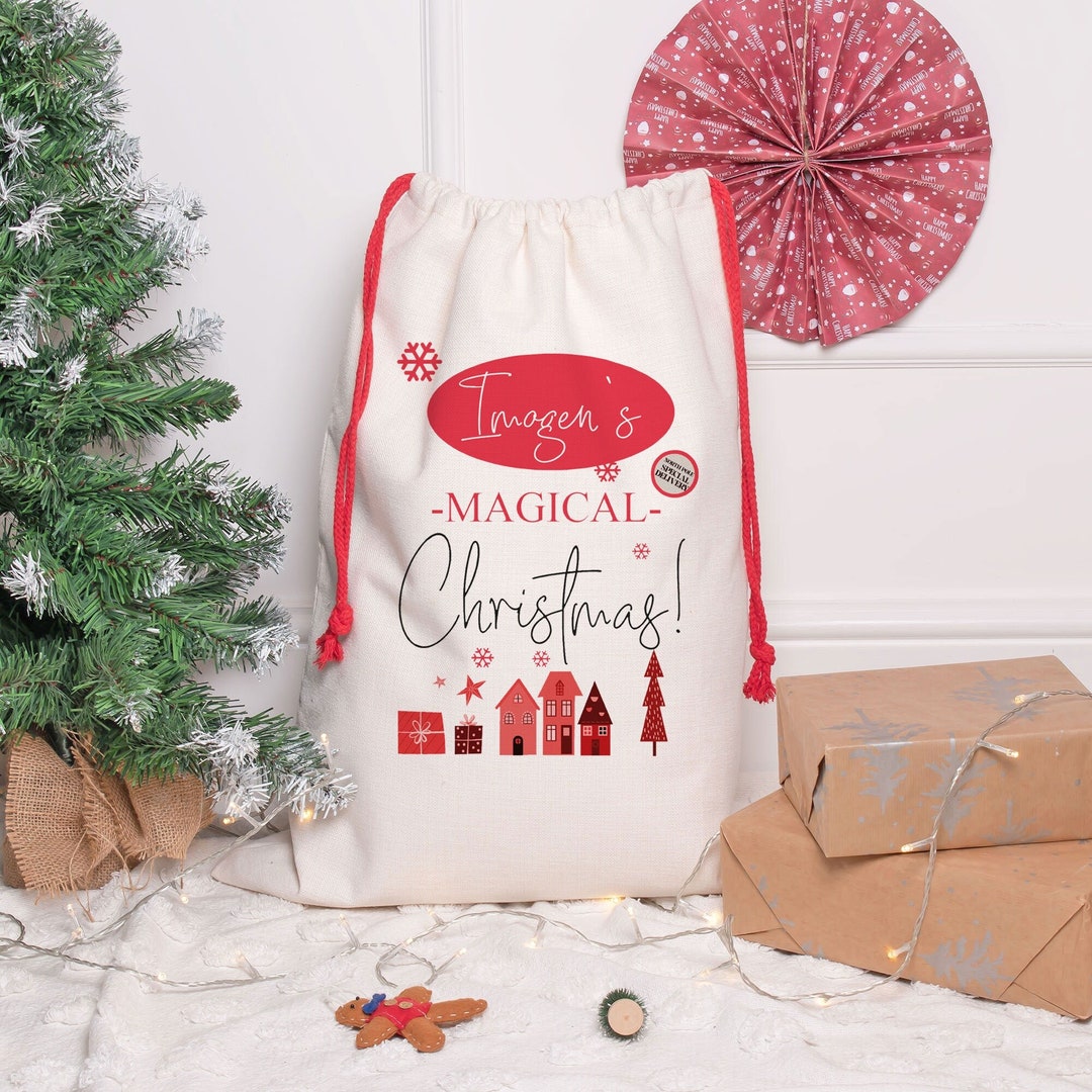 Personalised Santa Sack, Christmas Sack, Present Sack, Christmas ...
