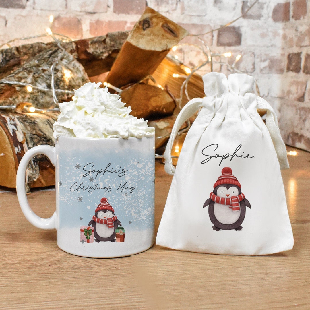 Personalised Hot Chocolate Kit, Name Christmas Mug, Hot Chocolate Gift ...
