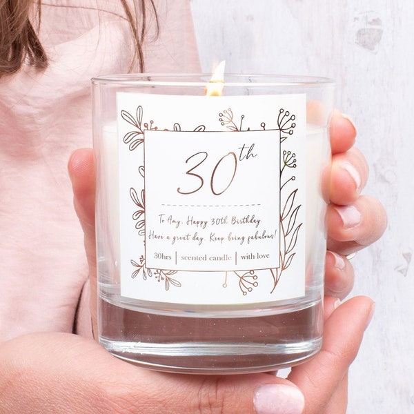 30th Birthday Candle - Etsy