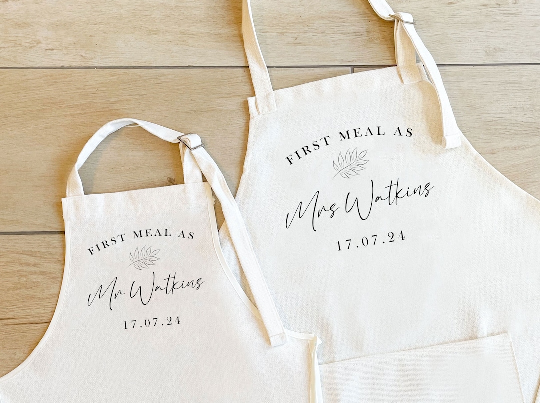 Personalised Wedding Apron, Bride Wedding Apron, Rustic Wedding Dress ...