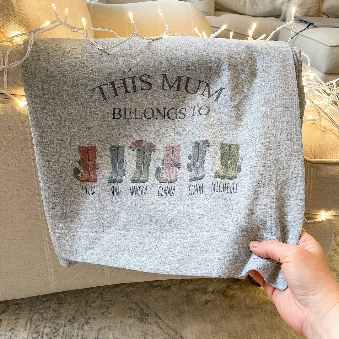 Personalised Nanny Gift Christmas Blanket, Nan Belongs to Blanket Gift ...