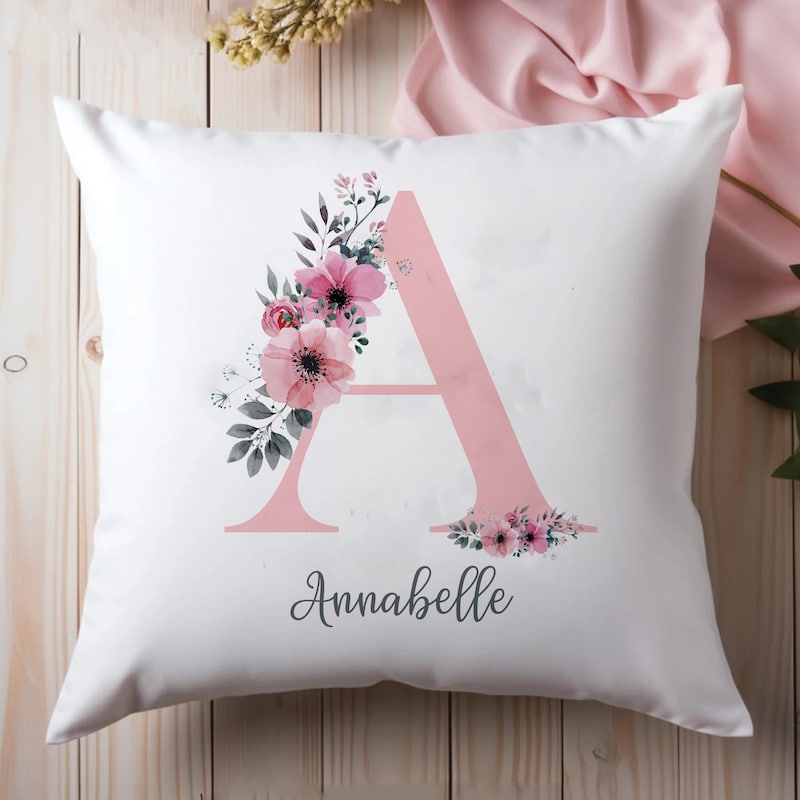 Initial Cushion - Etsy