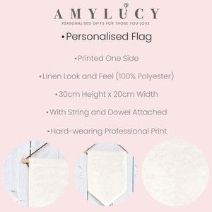 Personalised Rainbow Pennant Flag, Boho Nursery Decor, Bedroom Decor ...