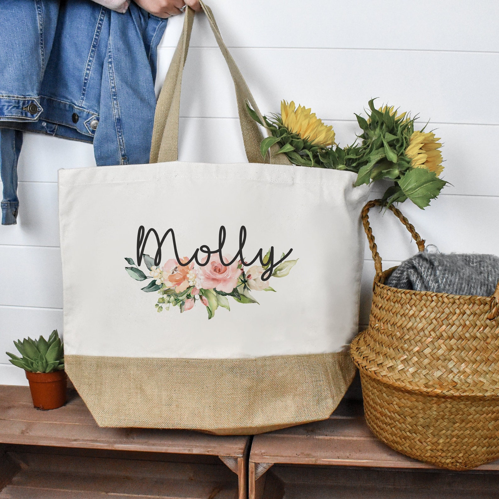 Personalised Large Tote Bag Large Shopper Bag Uni Bag - Etsy