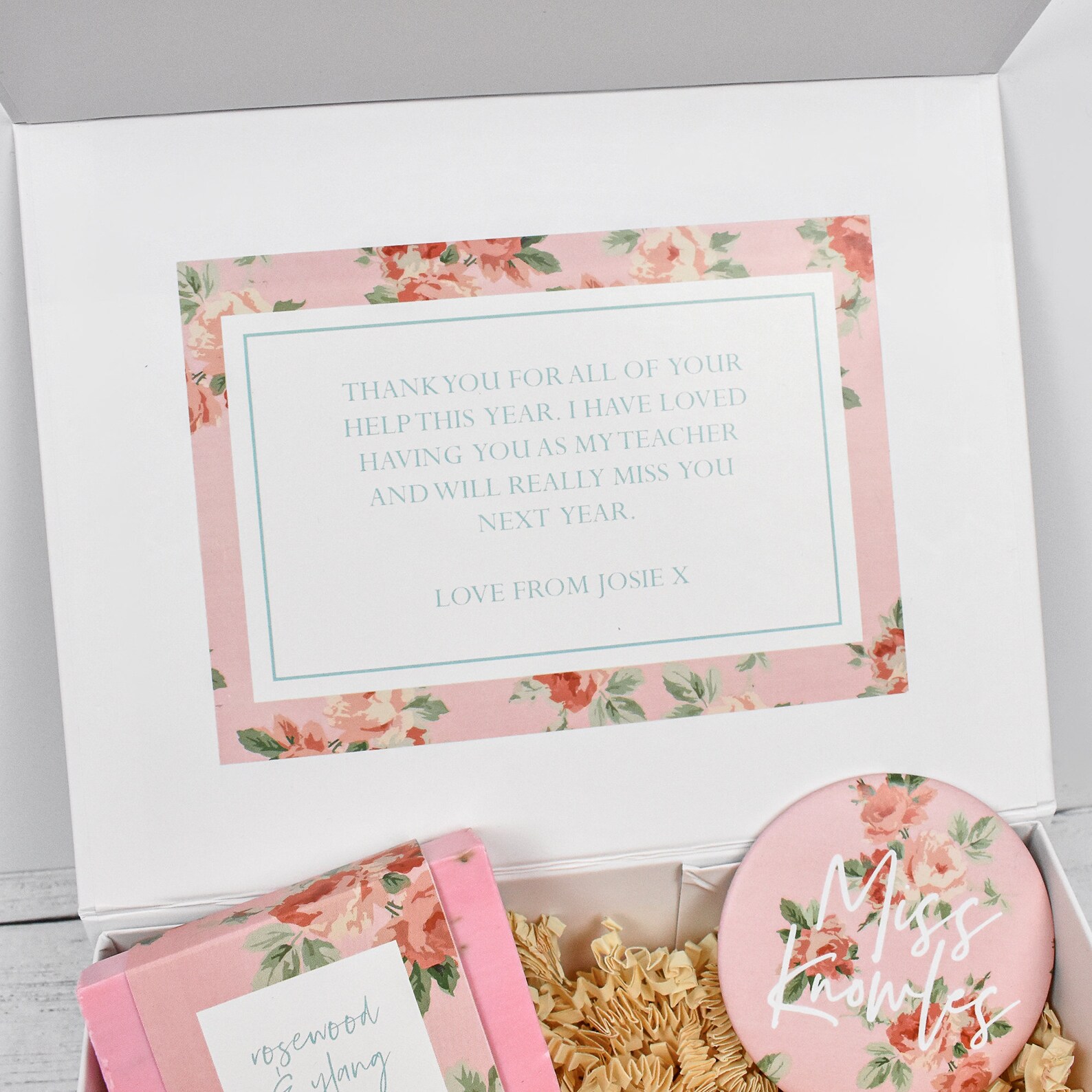 Personalised Teacher Gift Box Filled Thank You Box Teacher - Etsy