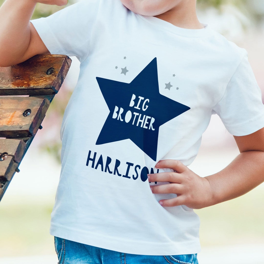 Personalised Big Brother Top, Little Brother Top, Big Brother Little ...