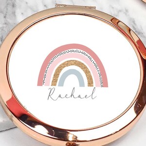 Personalised Rainbow Mirror, Personalised Rainbow Gift, Small Rainbow ...
