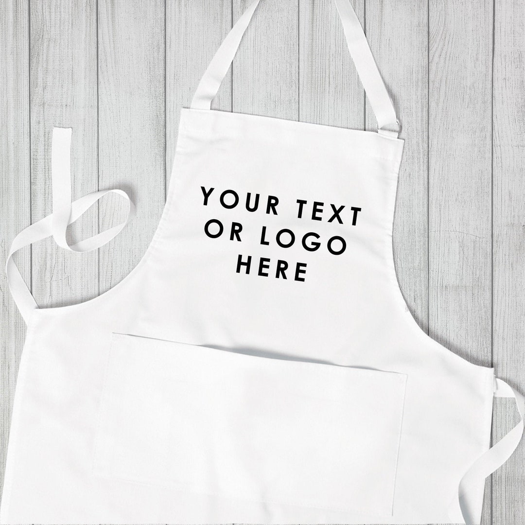 Custom Apron, Your Words Apron, Company Apron, Custom Apron, Any Text ...