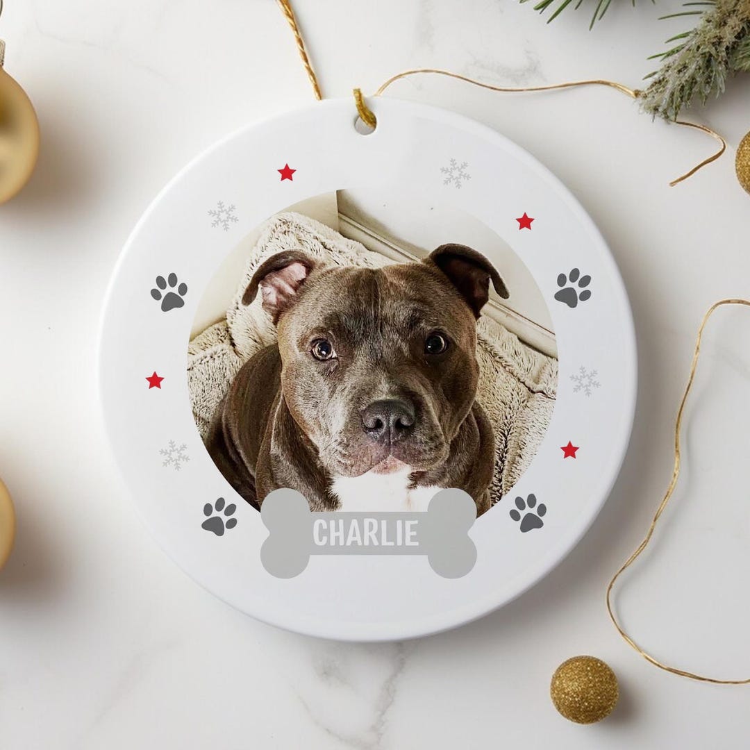 Personalised Dog Bauble, Dog Tree Decoration, Pet Bauble, Pet Photo ...