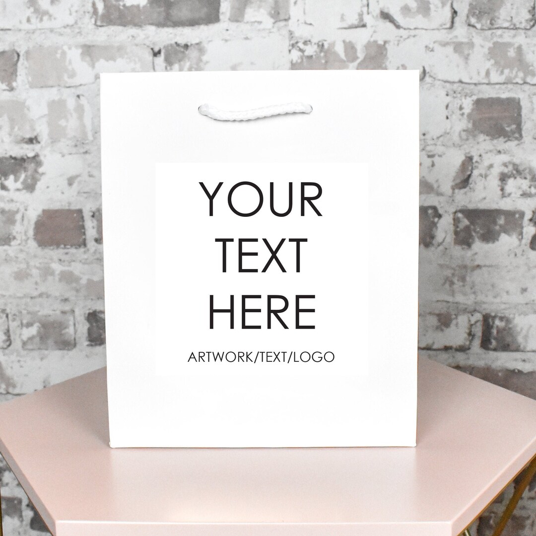 Your Words Here Gift Bag, Company Gift Bag, Custom Gift Bag, Any Text ...