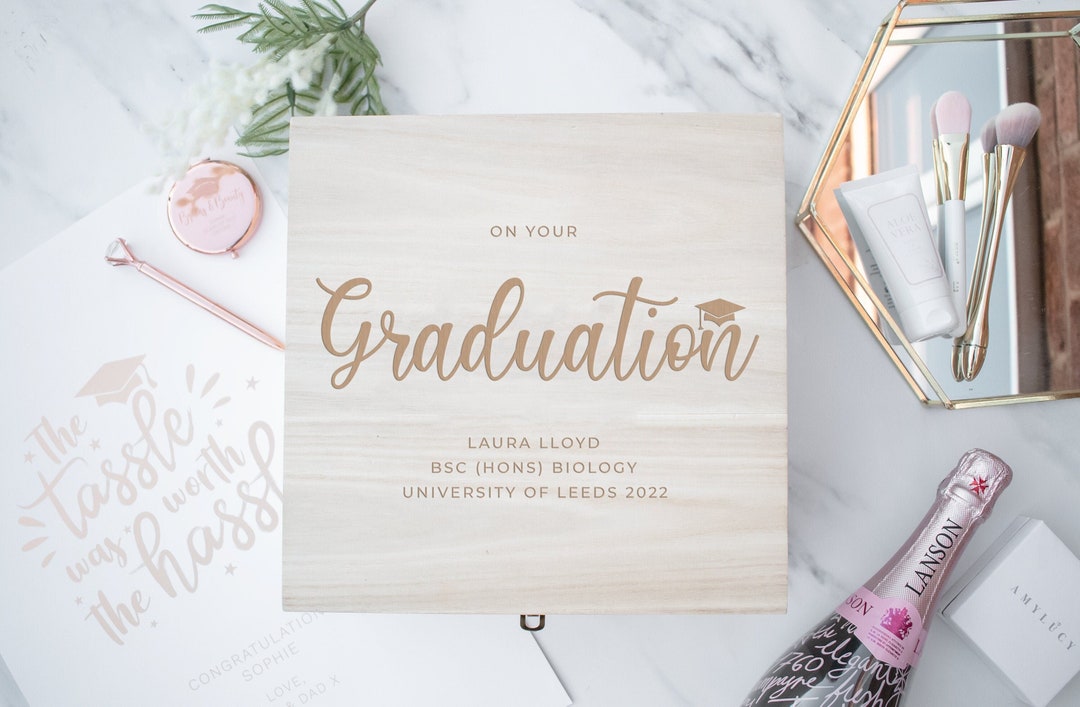 Personalised Graduation Gift Box, Graduation Memory Box, Grad Keepsake ...