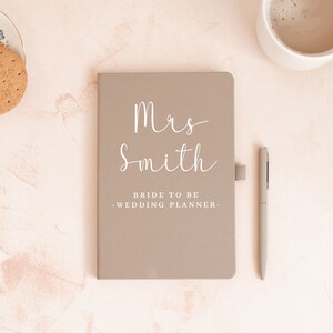 Personalised Bride to Be Wedding Planner, Bride Notebook, Wedding ...