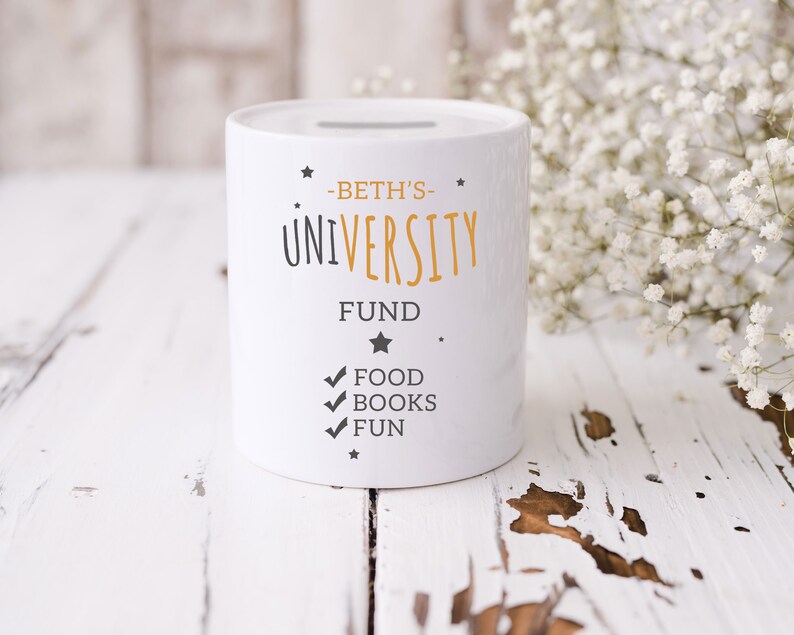 Personalised Uni Gift Money Box University Gift University - Etsy UK