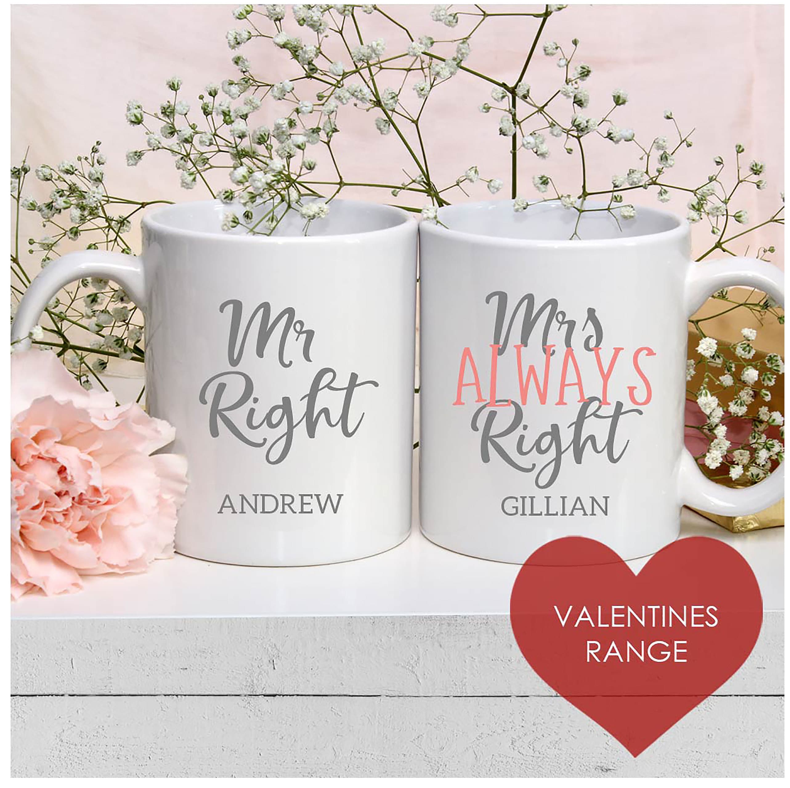 Personalised Couple Mug Set Valentines Mug Set - Etsy UK