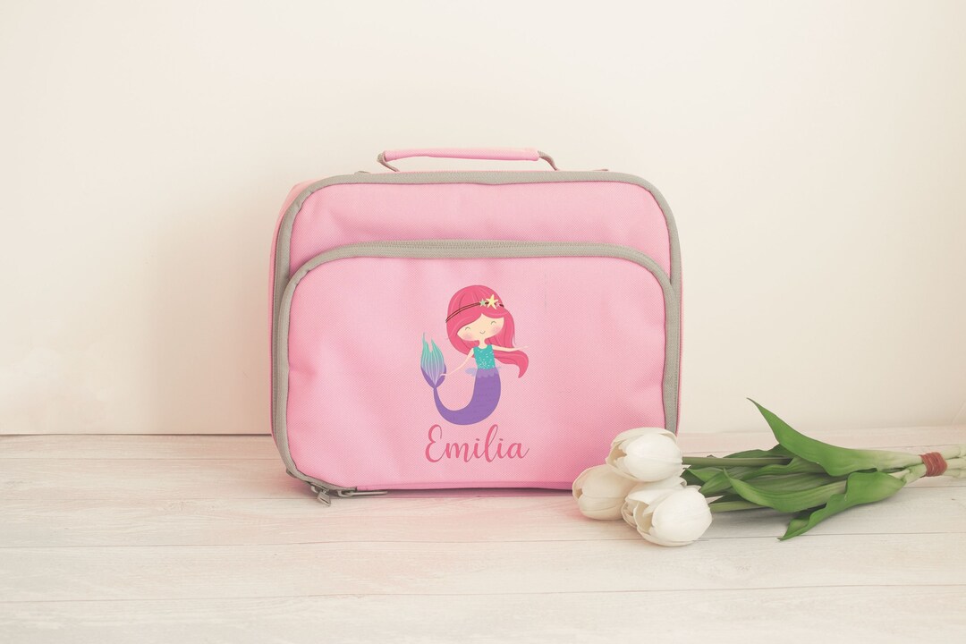 Personalised Mermaid Lunch Bag, Mermaid School Lunch Bag, Mythical ...