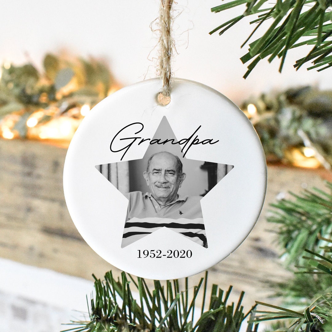 Personalised Remembrance Bauble, Custom Christmas Bereavement Gift ...