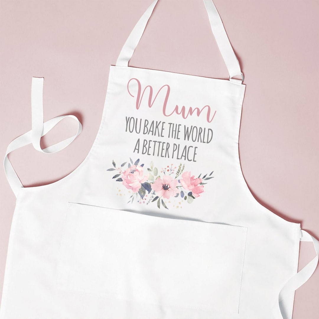 Personalised Mother's Day Apron, Mum Baking Gift, Personalised Mum ...