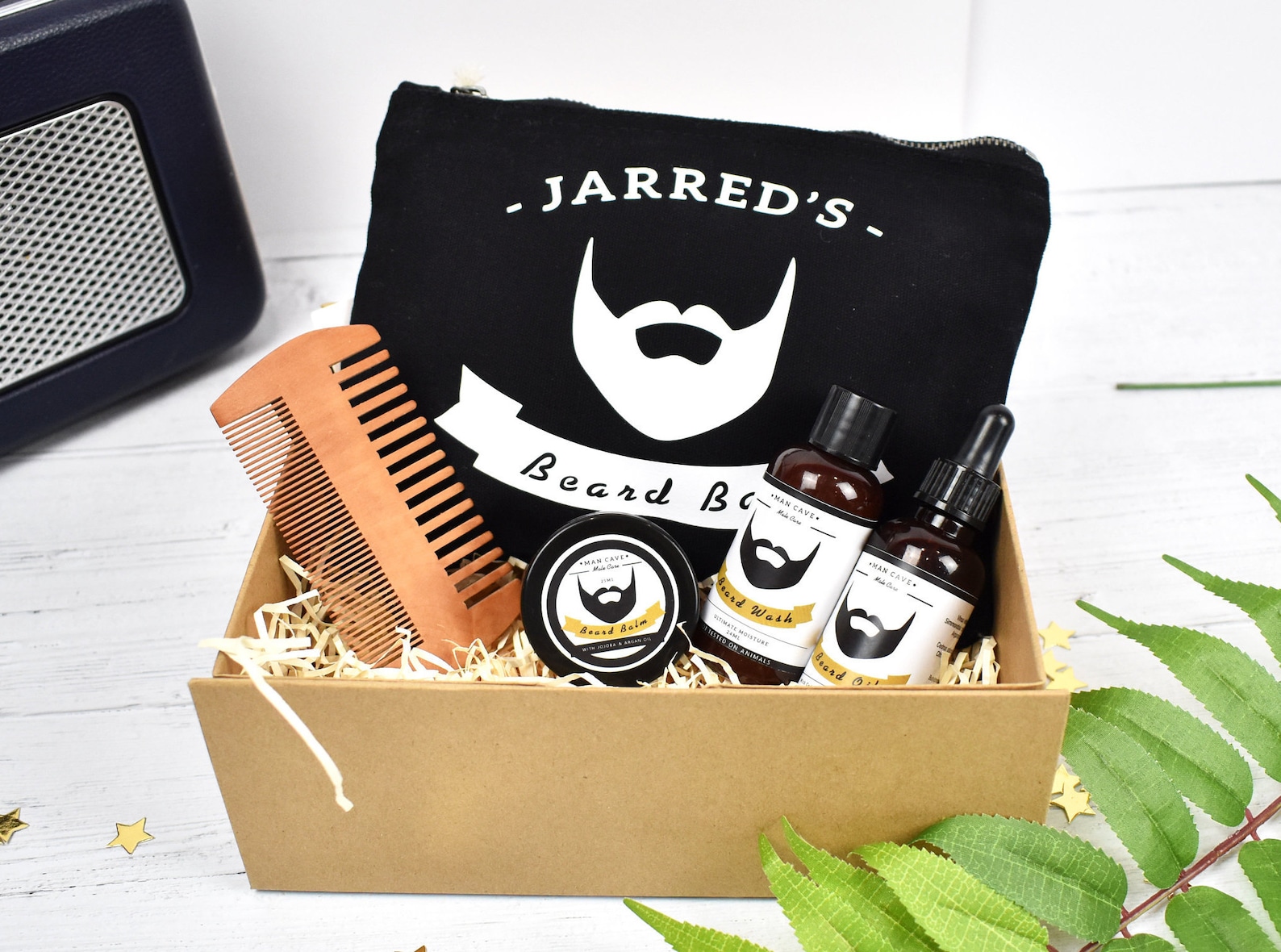 Personalised Beard Box Gift Beard Gift Set Beard Gifts | Etsy