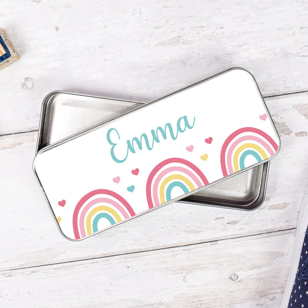 Personalised Rainbow Pencil Case Rainbow School Pencil Case - Etsy