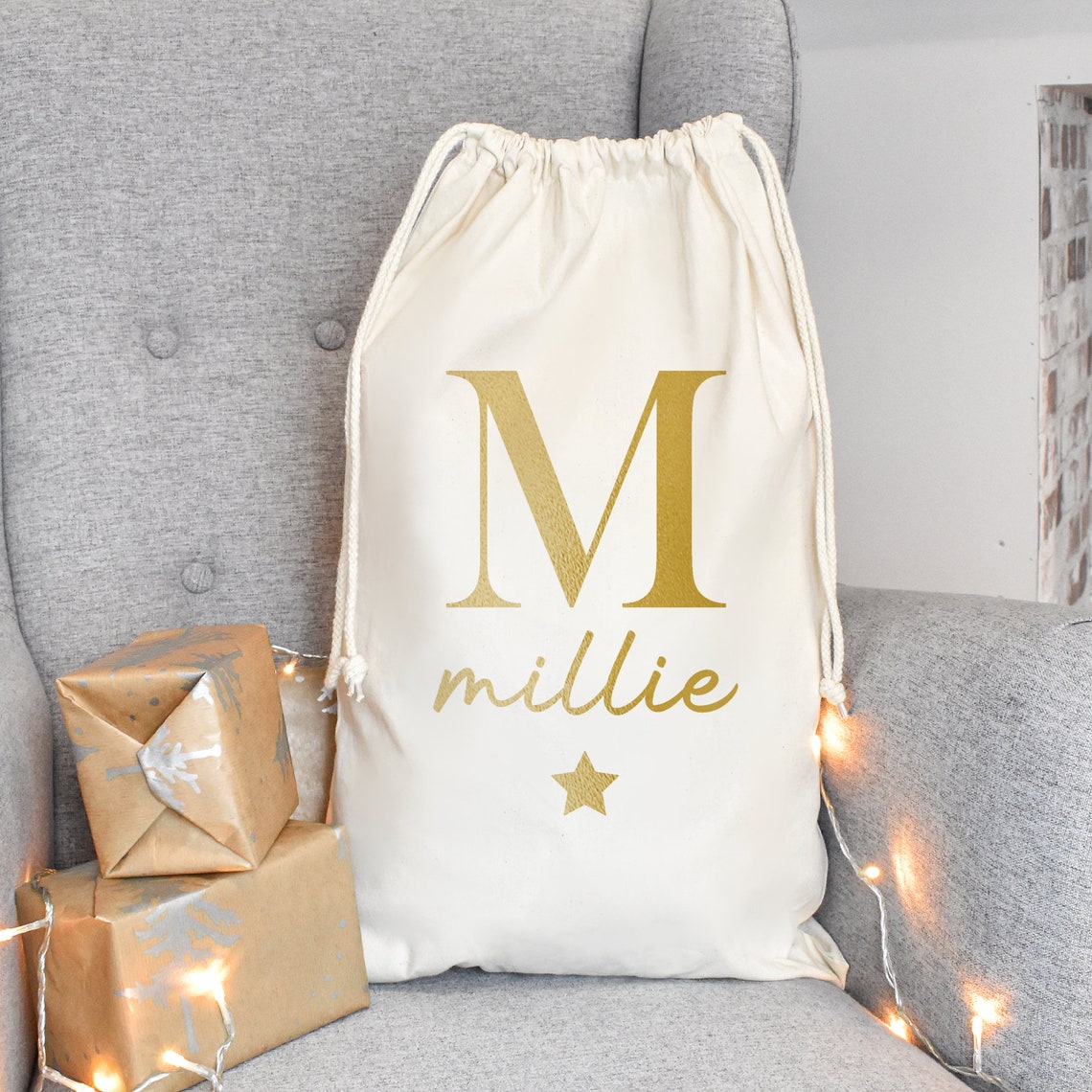 Personalised Santa Sack Custom Christmas Sack Name Christmas - Etsy